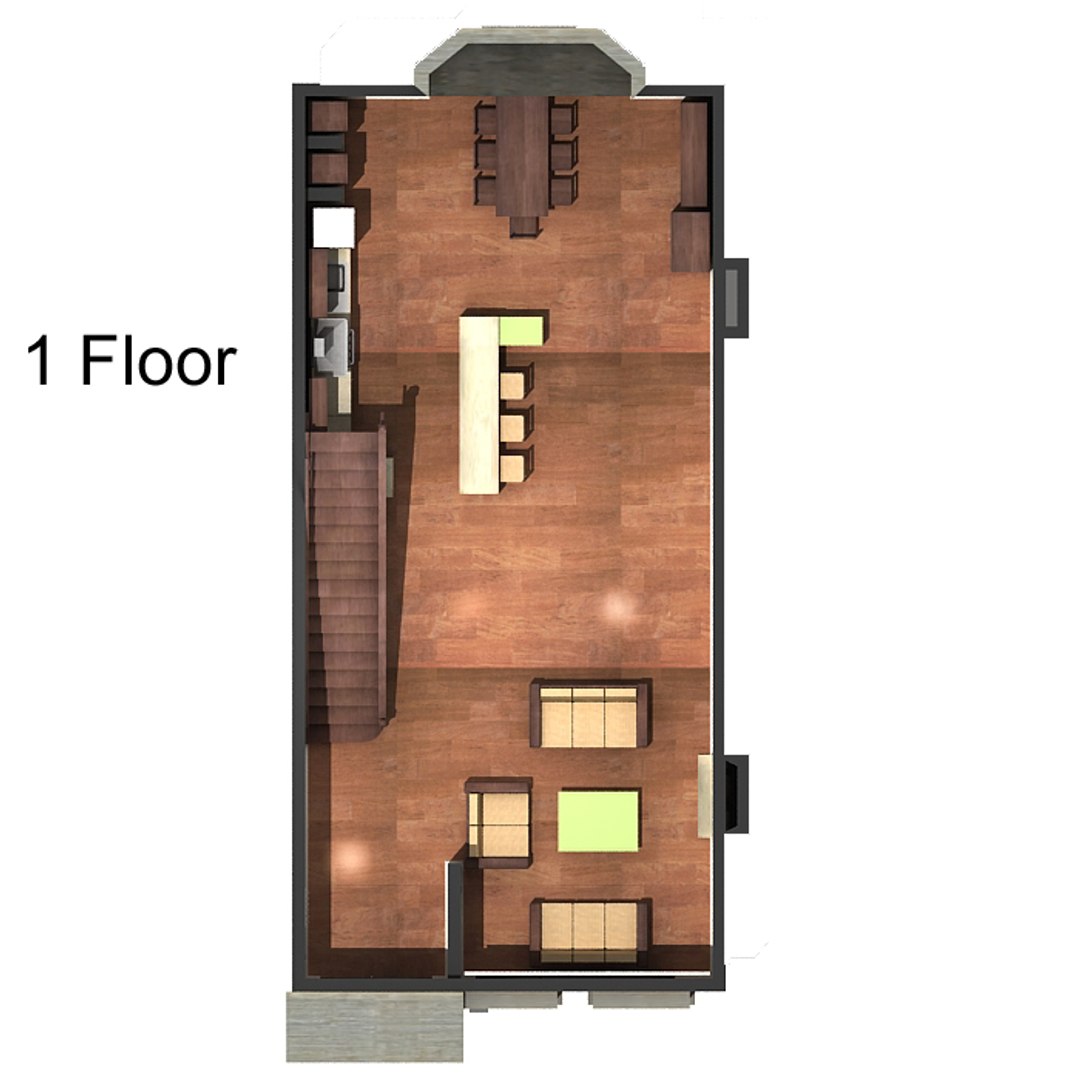 Downtown Building Interior 3d Max