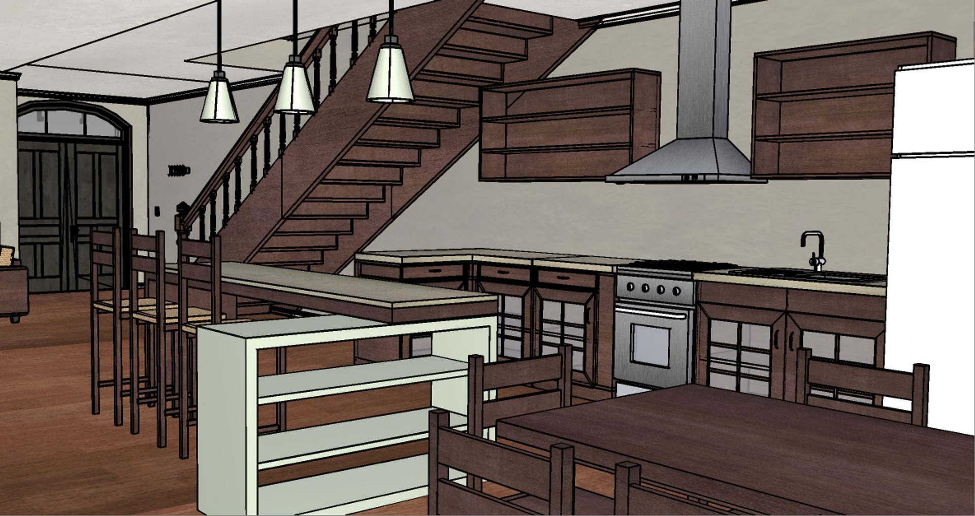 Downtown Building Interior 3d Max