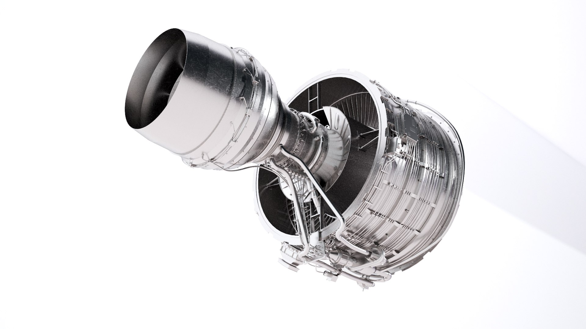 Jet Engine Cutaway 3D Model - TurboSquid 2095383