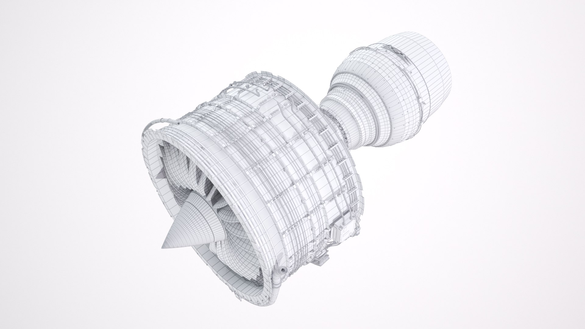 Jet Engine Cutaway 3D Model - TurboSquid 2095383