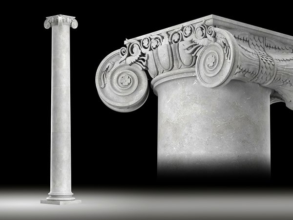 Ionic Column 3D Models for Download | TurboSquid
