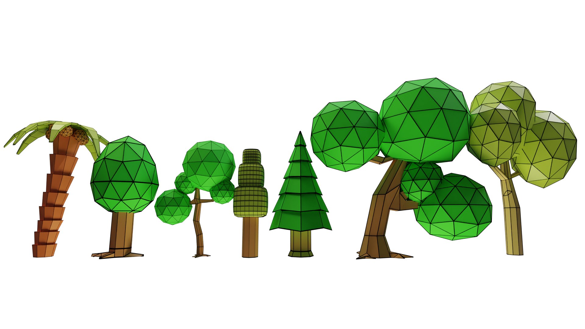 Low Poly Tree Model - TurboSquid 2127373