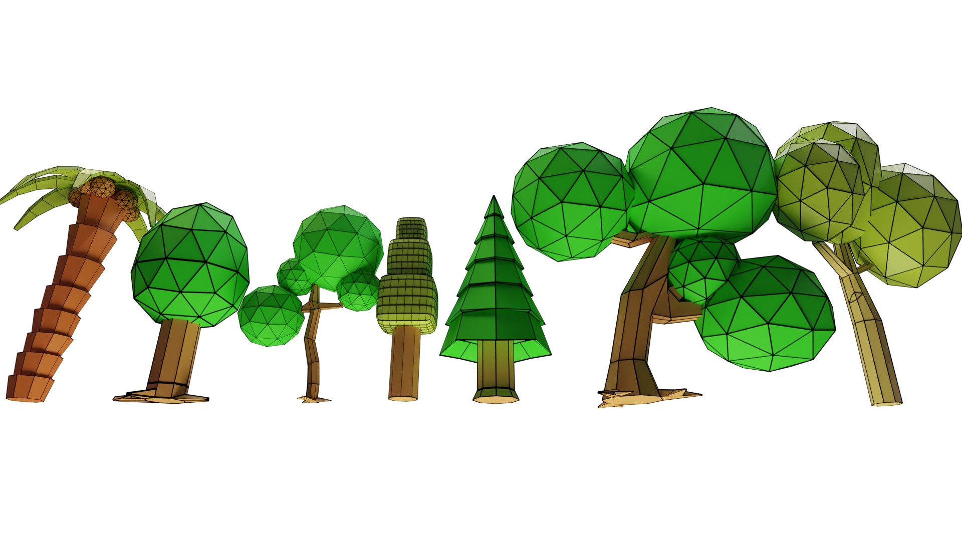 Low Poly Tree Model - TurboSquid 2127373