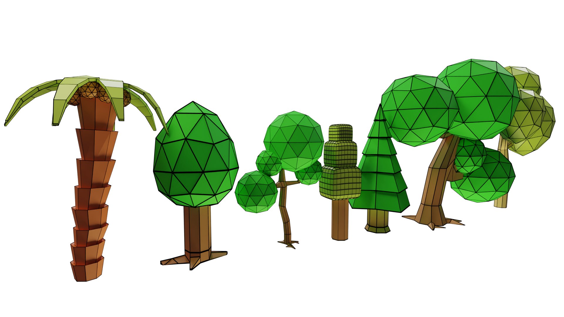 Low Poly Tree Model - TurboSquid 2127373