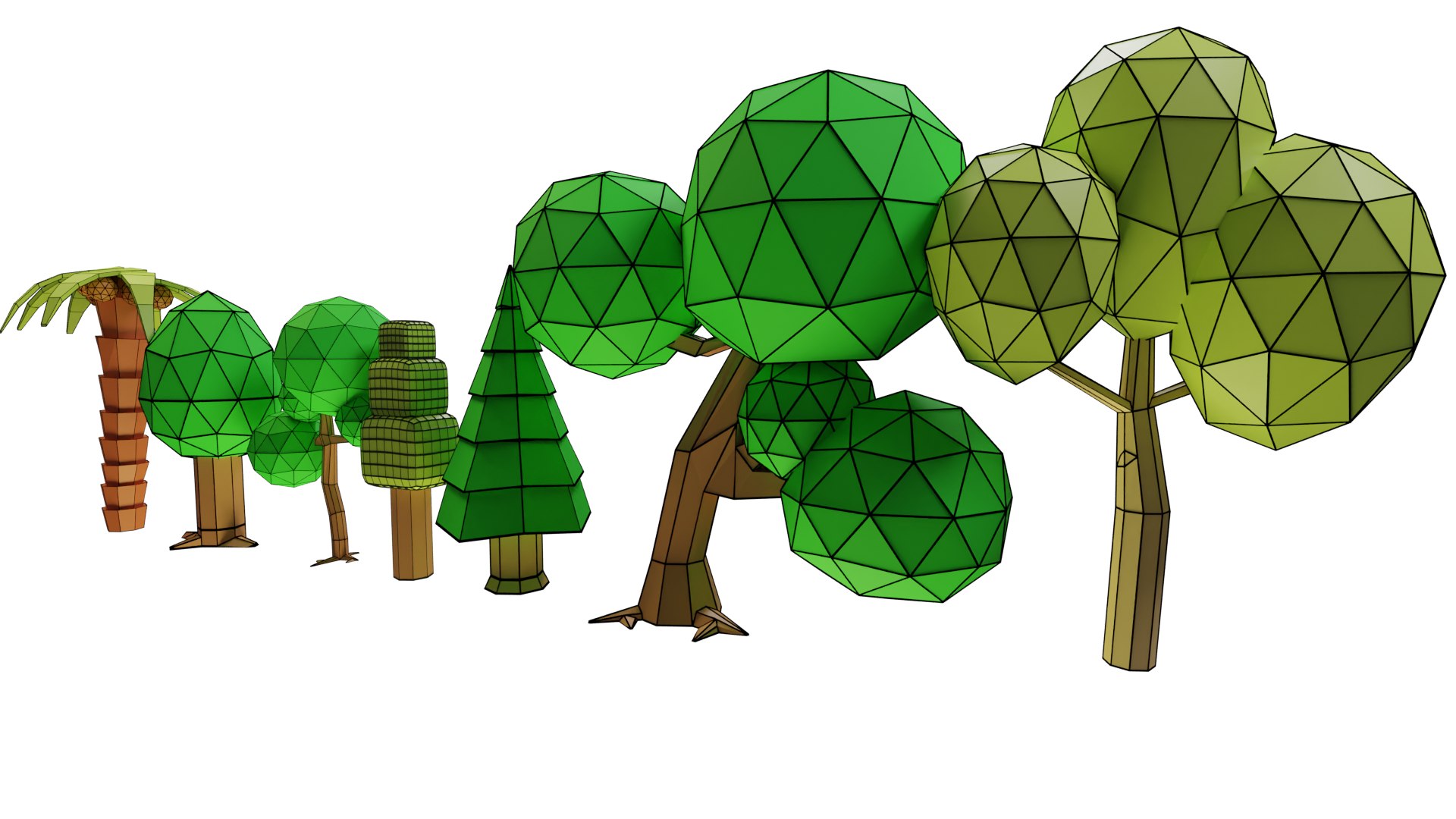 Low Poly Tree Model - TurboSquid 2127373