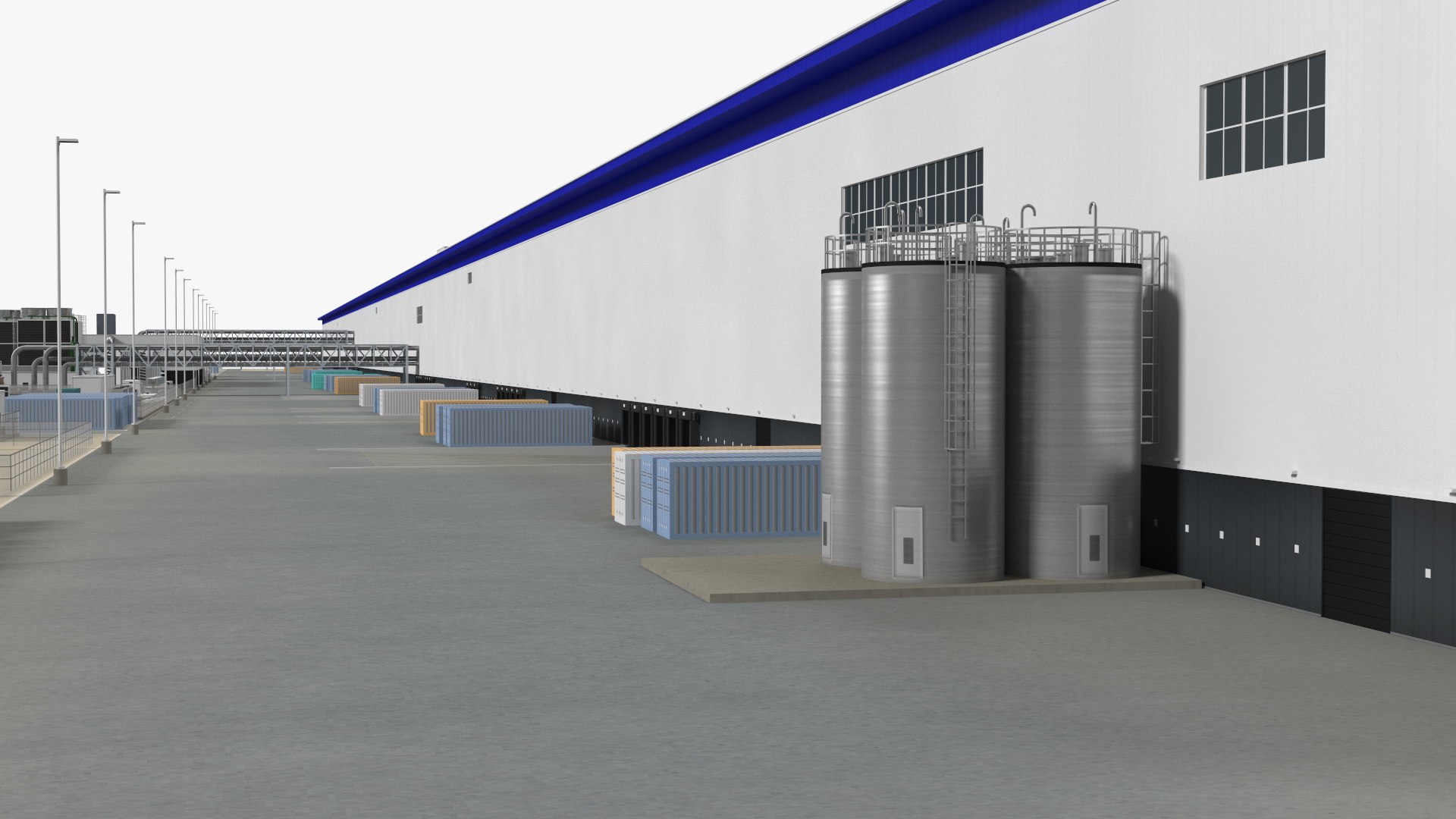 3D Huge Manufacturing Plant model - TurboSquid 1788365
