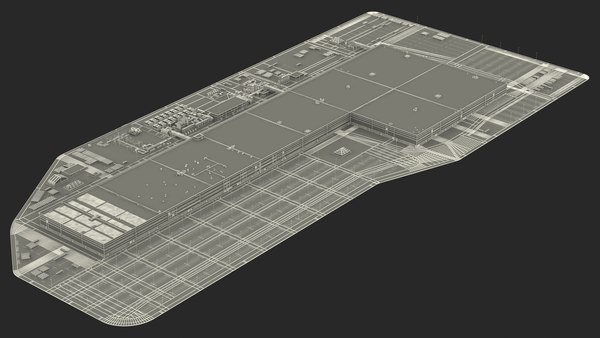 3D Huge Manufacturing Plant model - TurboSquid 1788365