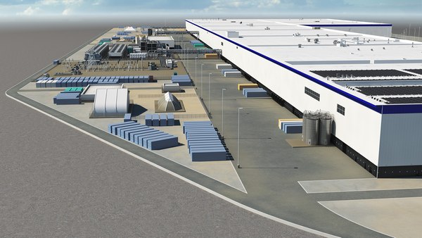 3D Huge Manufacturing Plant model - TurboSquid 1788365