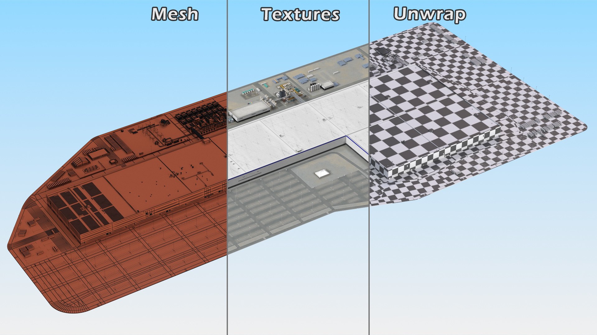 3D Huge Manufacturing Plant model - TurboSquid 1788365
