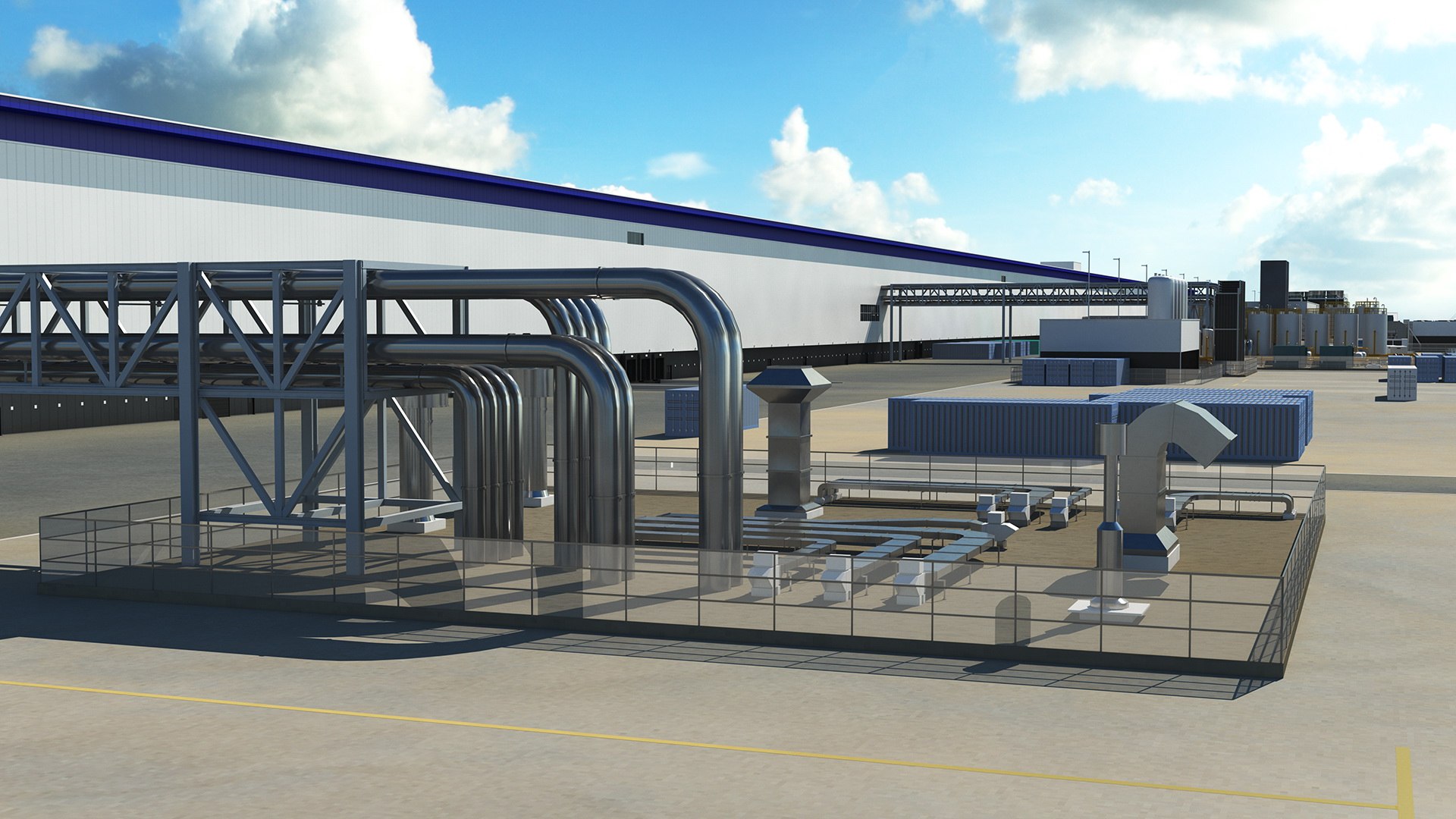 3D Huge Manufacturing Plant model - TurboSquid 1788365