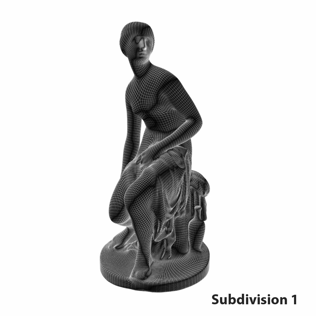 max statue nymph prepare bath