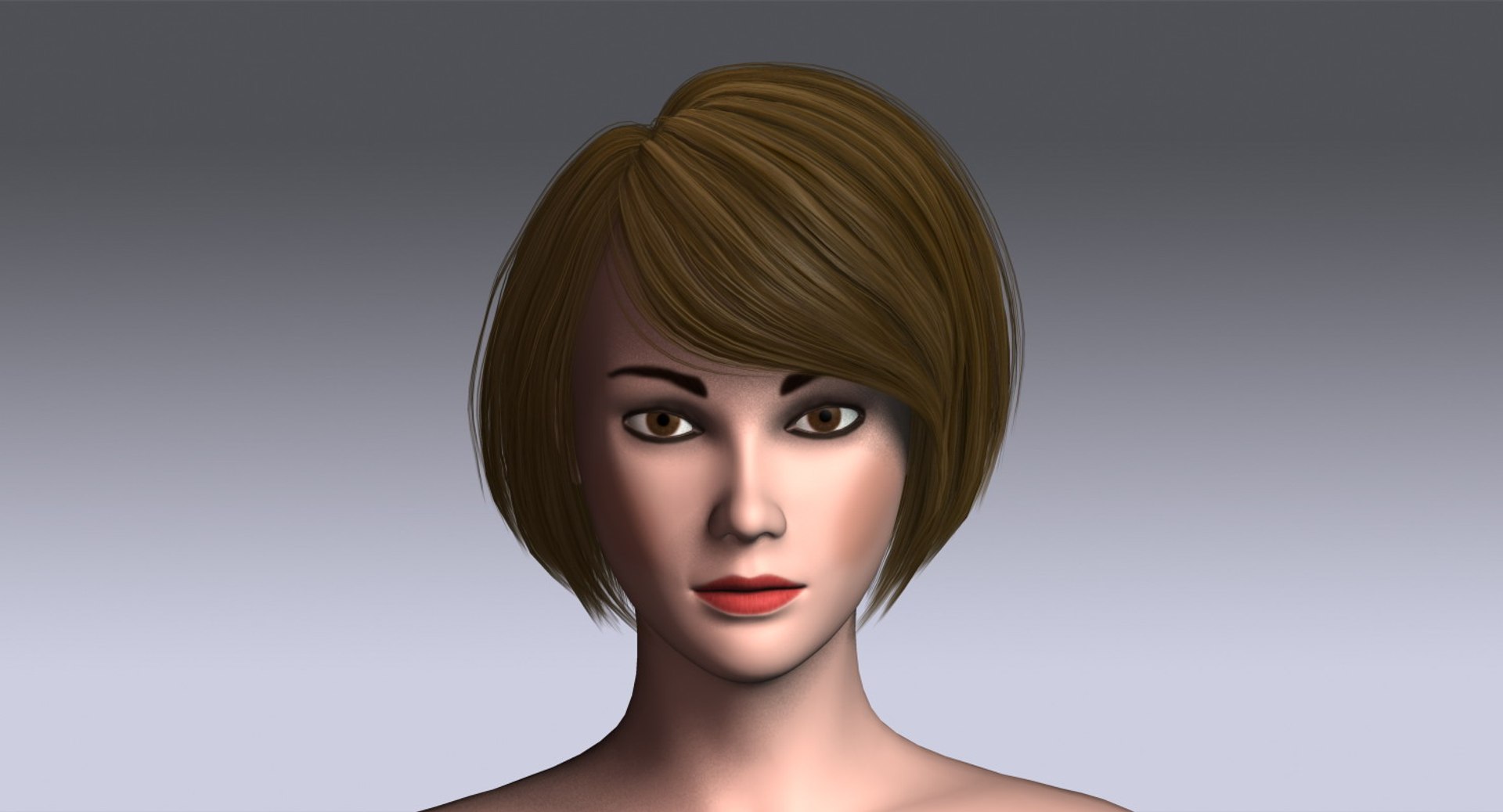 3d Model Nancy Hair
