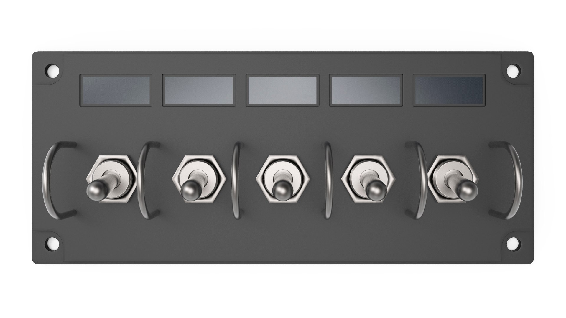 Toggle Switches Panel 3D Model - TurboSquid 1695300