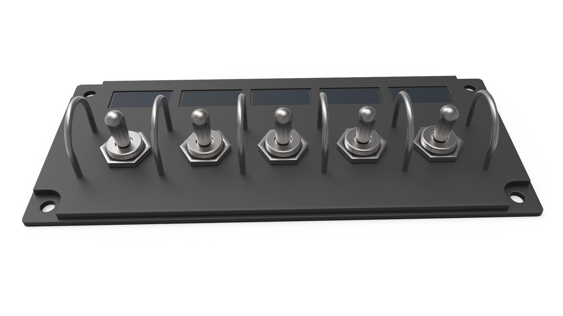 Toggle Switches Panel 3D Model - TurboSquid 1695300