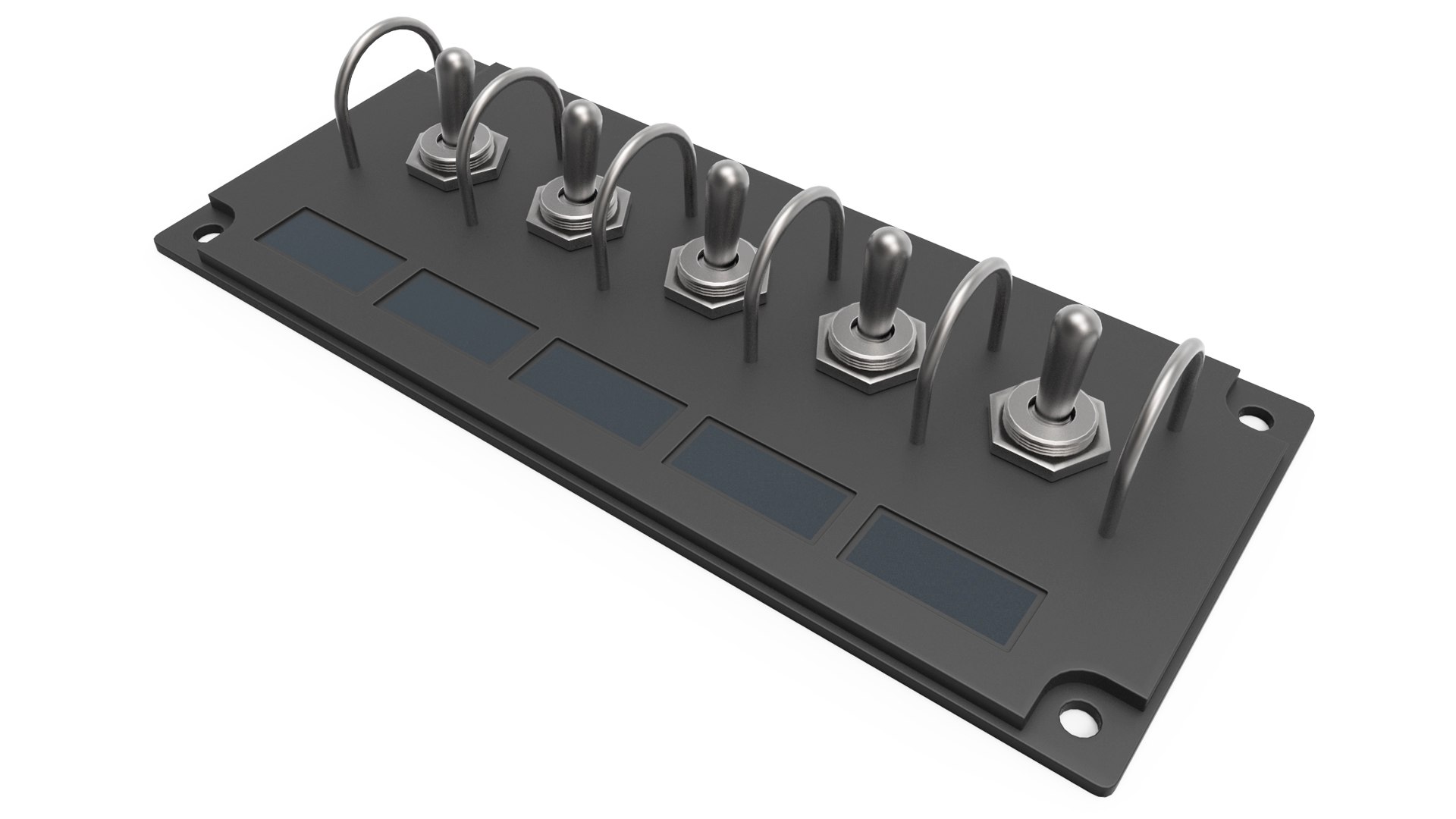 Toggle Switches Panel 3D Model - TurboSquid 1695300
