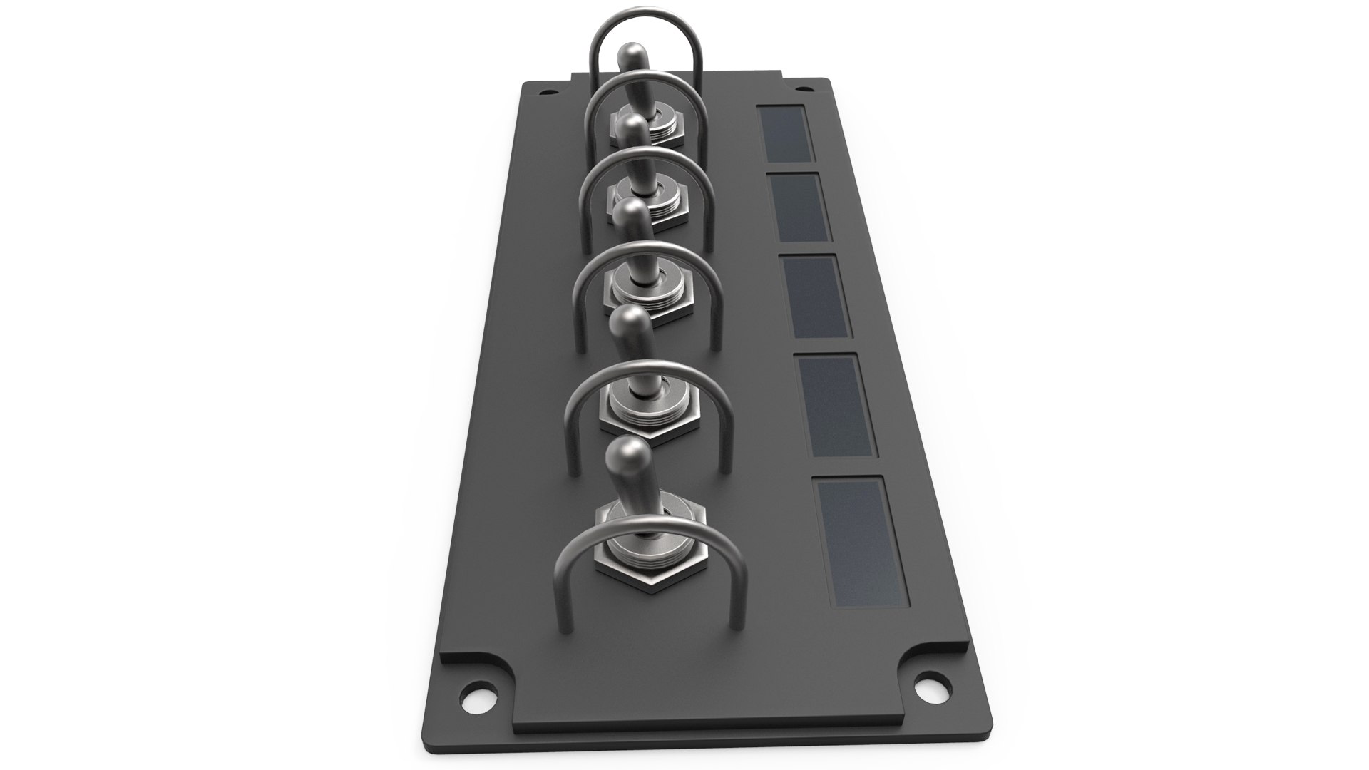 Toggle Switches Panel 3D Model - TurboSquid 1695300