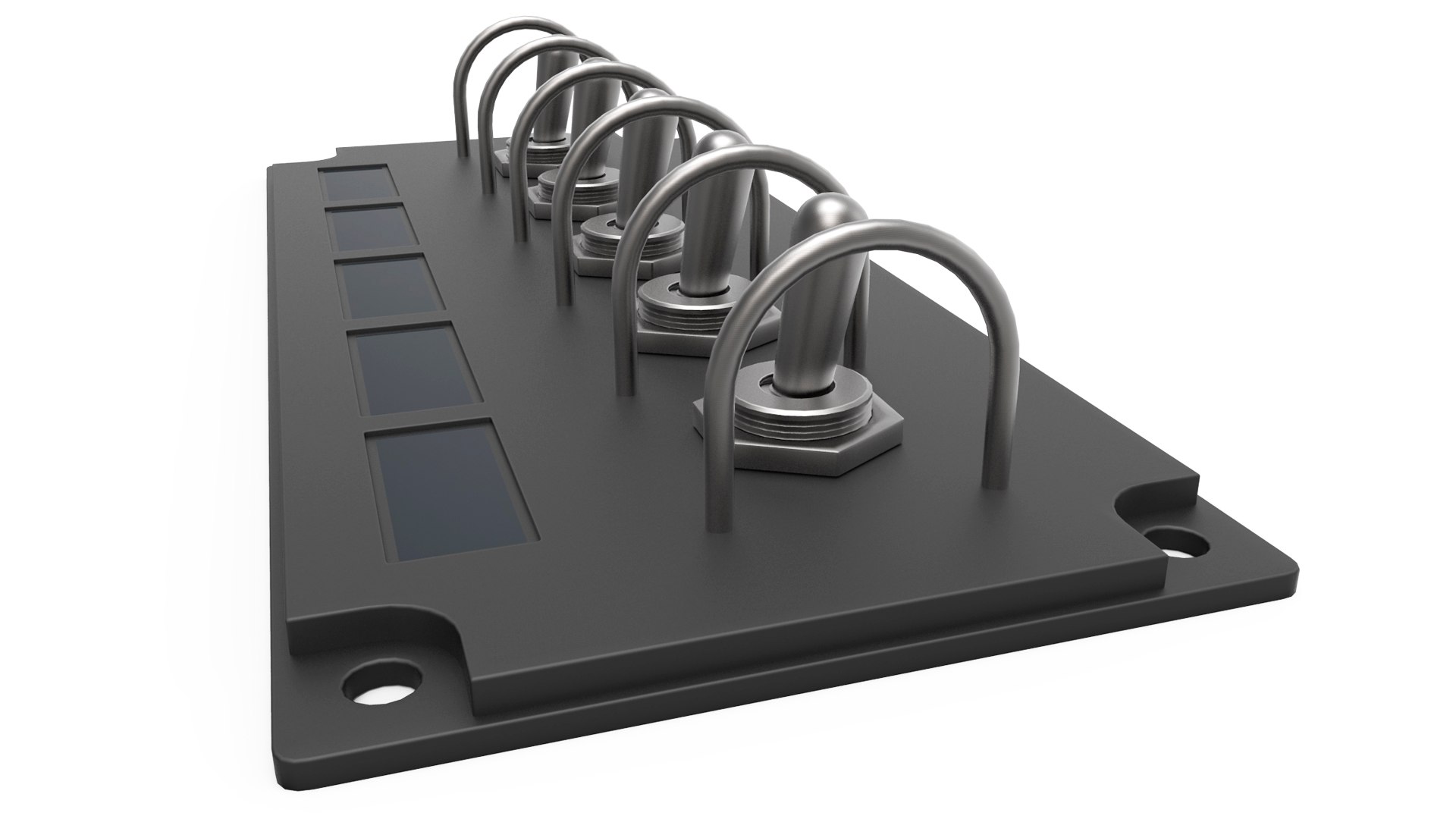 Toggle Switches Panel 3D Model - TurboSquid 1695300