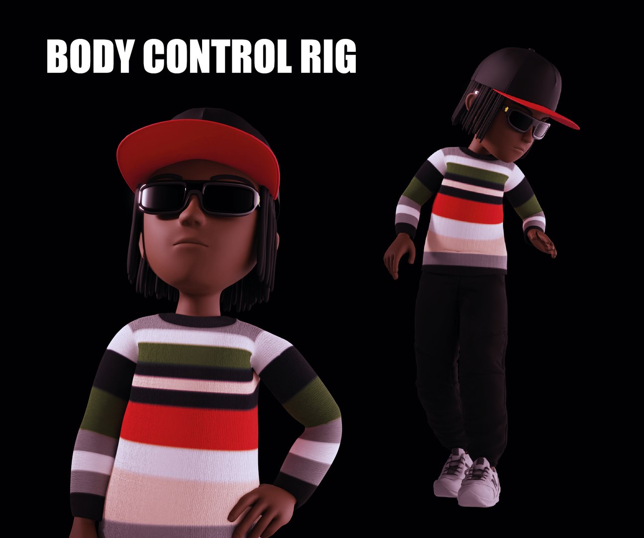 3D Model Rap Cartoon Character - TurboSquid 1868866