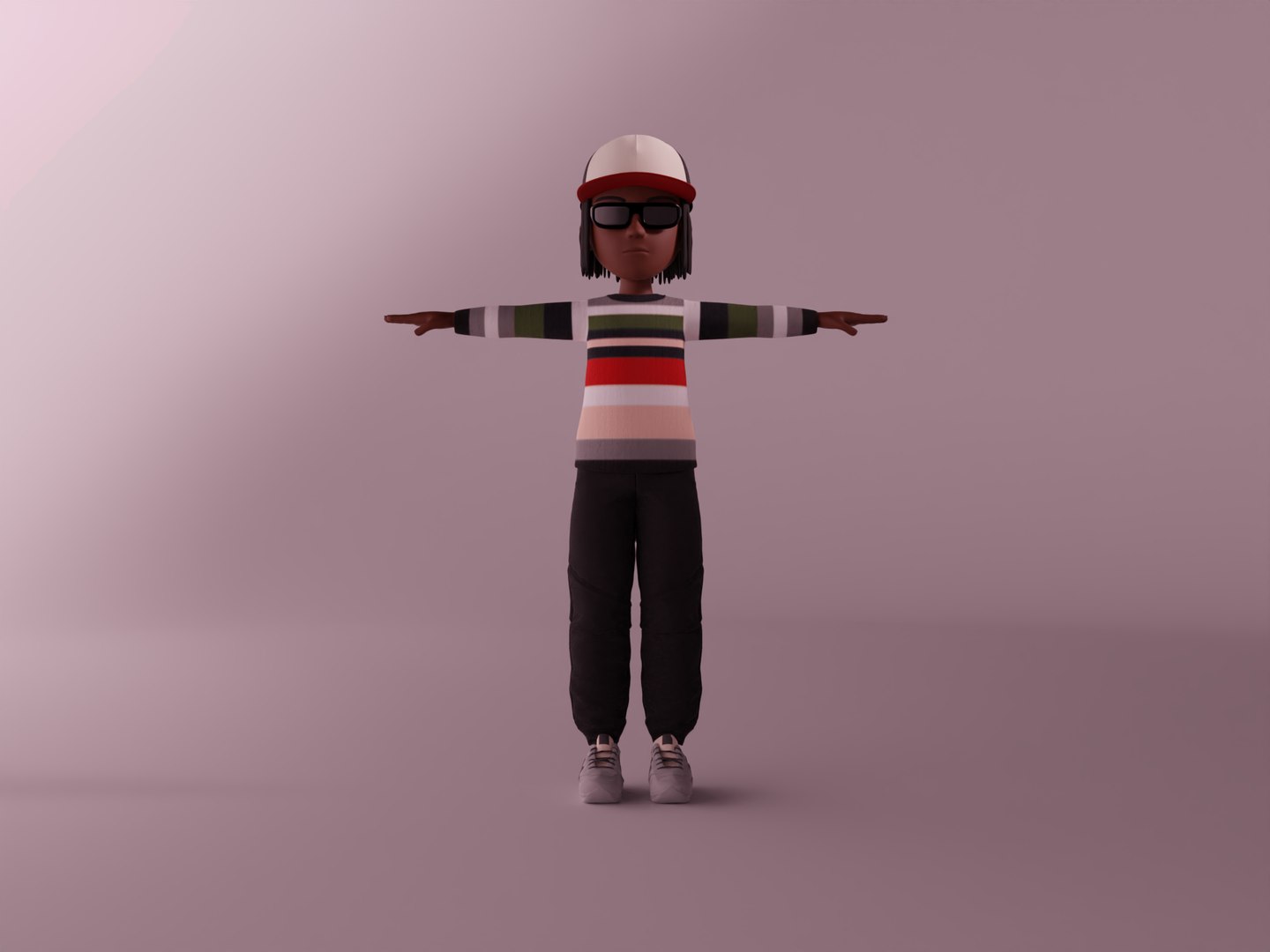 3D Model Rap Cartoon Character - TurboSquid 1868866