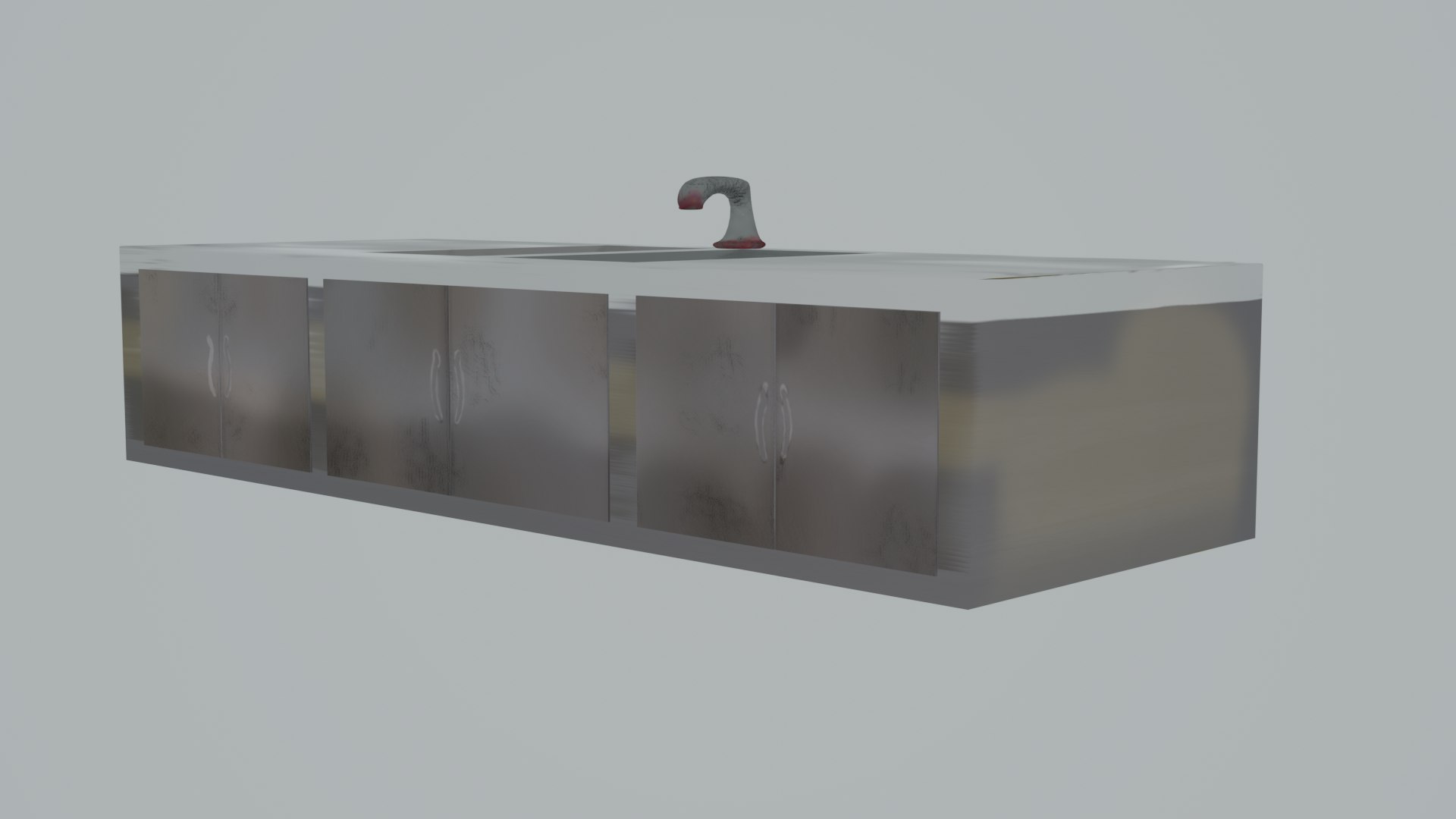3D Rusted Kitchen Sink - TurboSquid 1729805