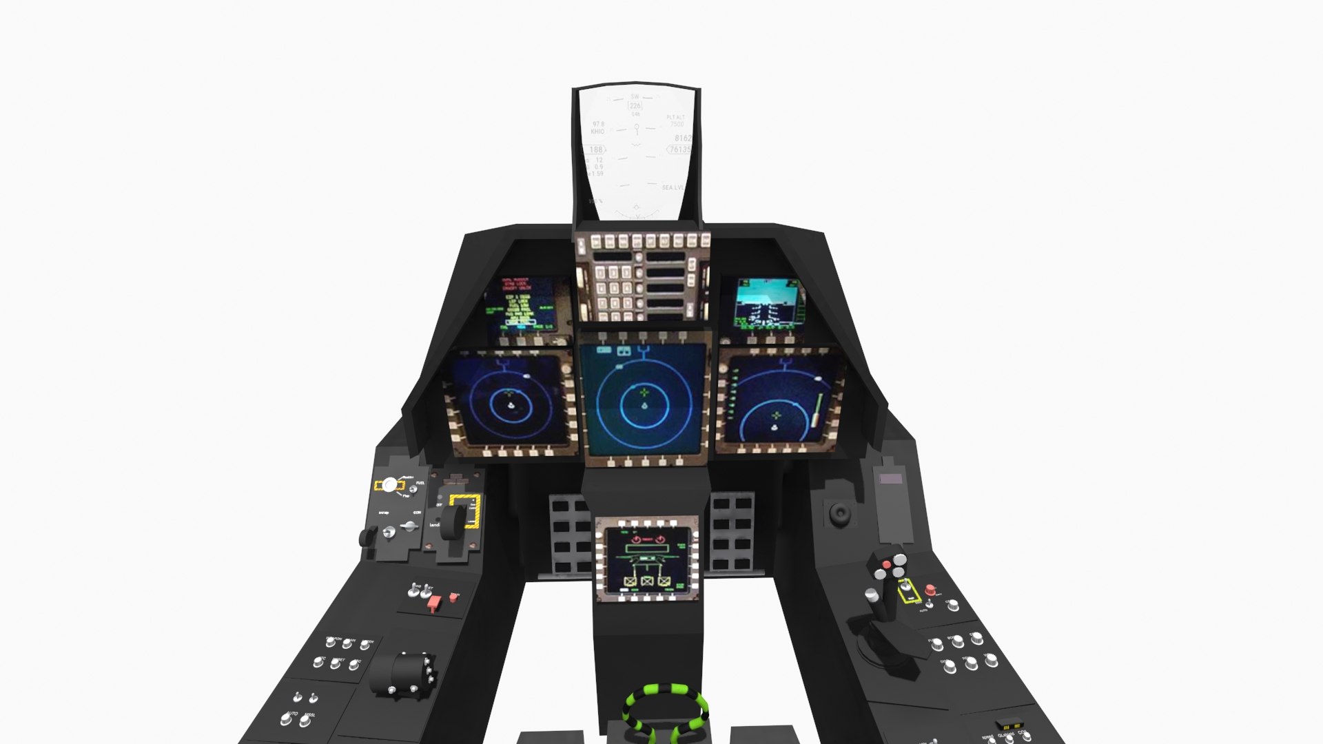 3D Model F22 Cockpit - TurboSquid 2227845
