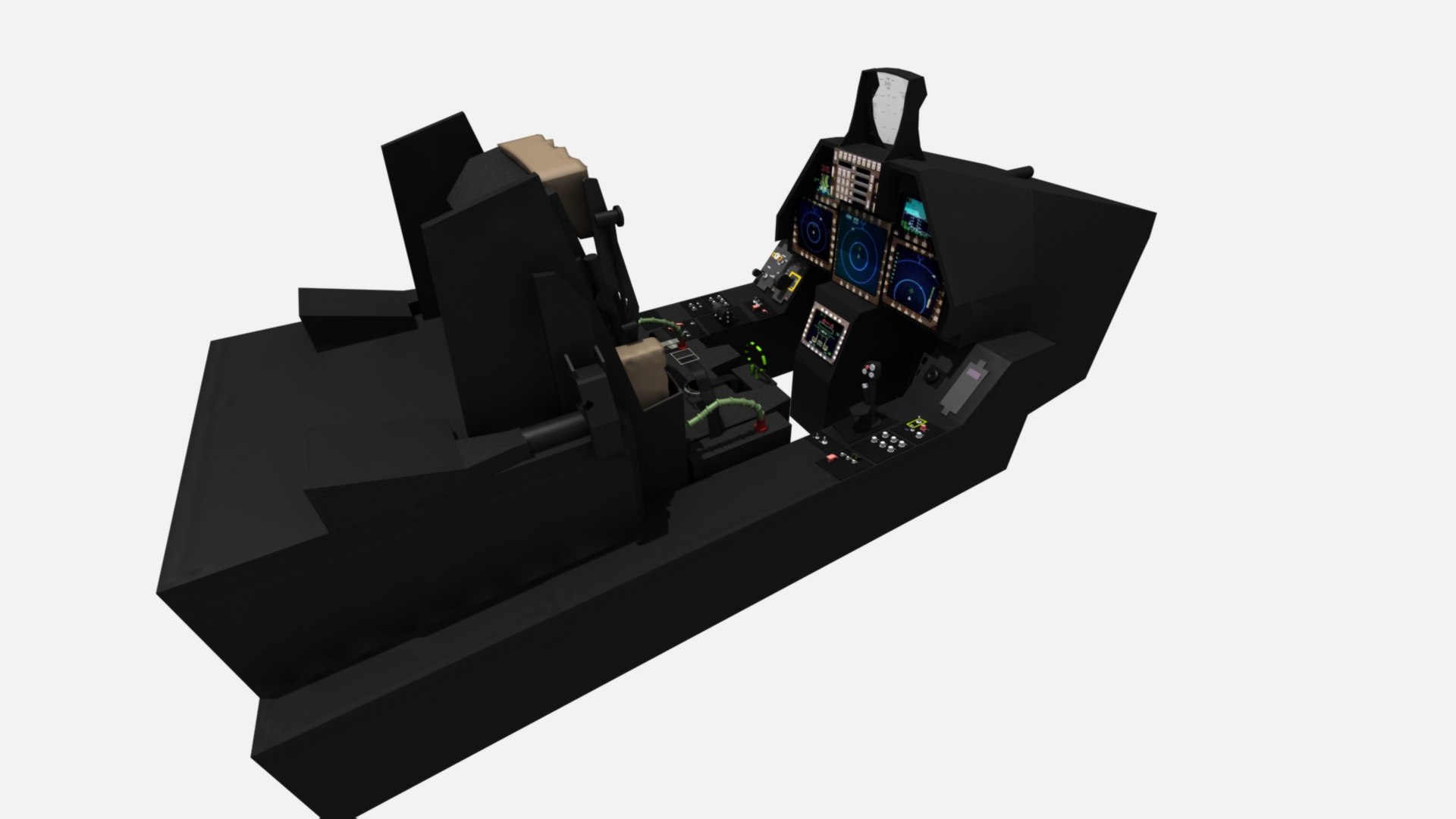 3D Model F22 Cockpit - TurboSquid 2227845
