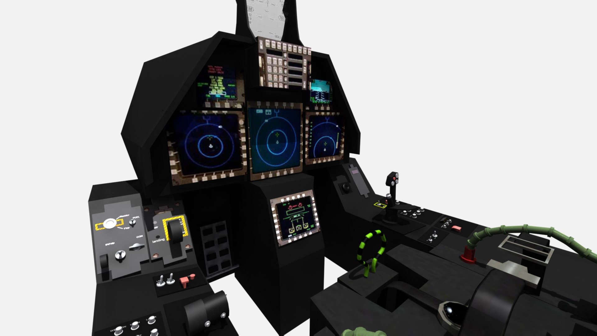 3D Model F22 Cockpit - TurboSquid 2227845