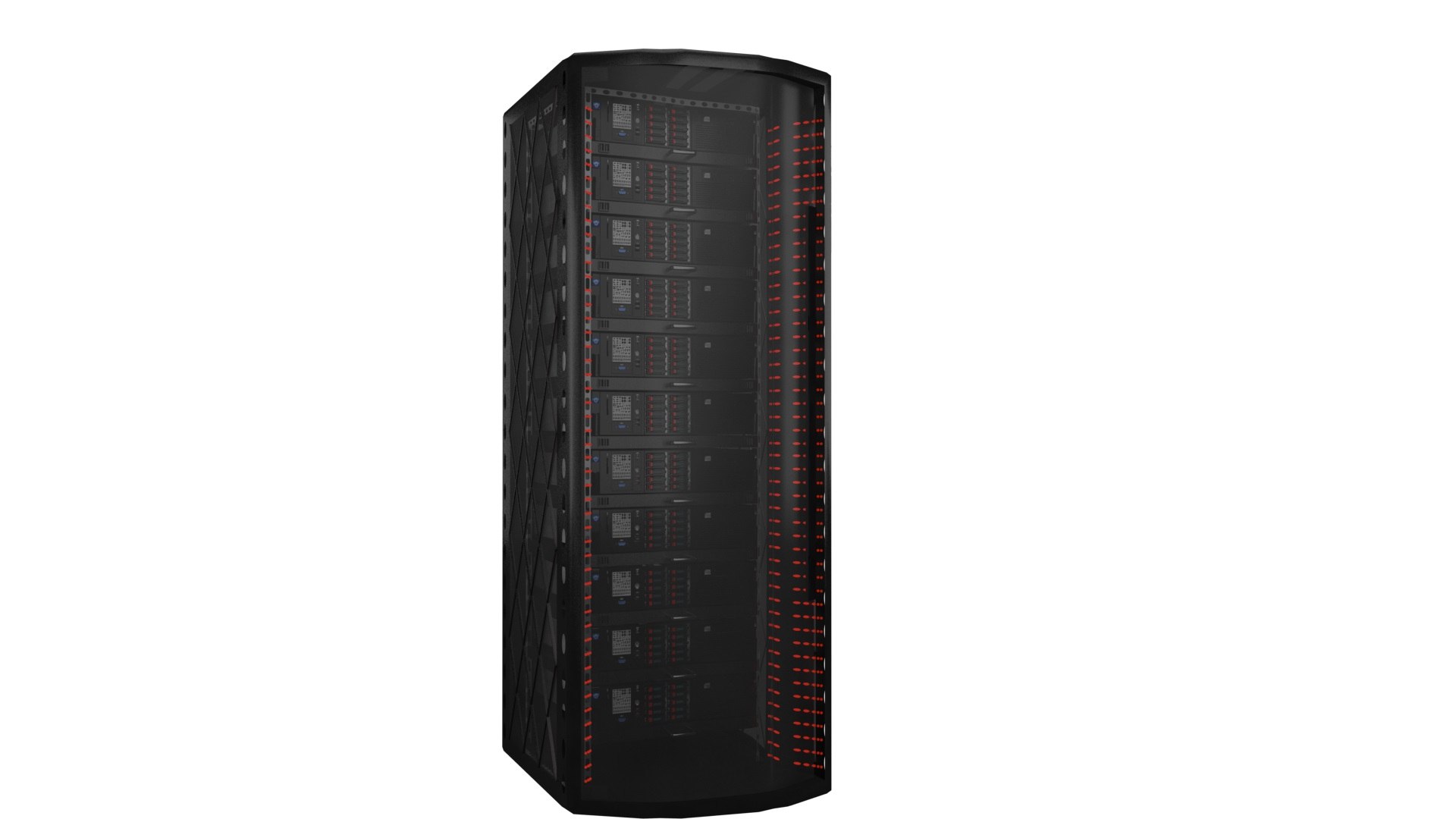 Server Rack Tower 3D Model - TurboSquid 1543450