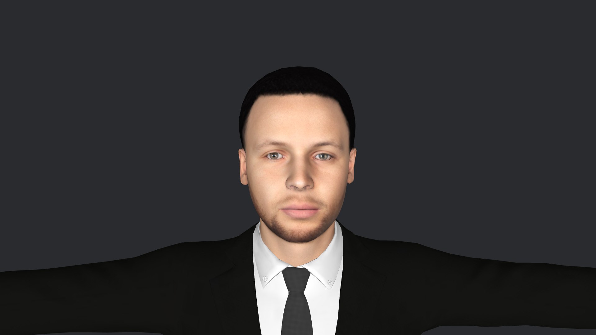Stephen Curry Hyper Realistic Full Body Fully Rigged Character 3d Model