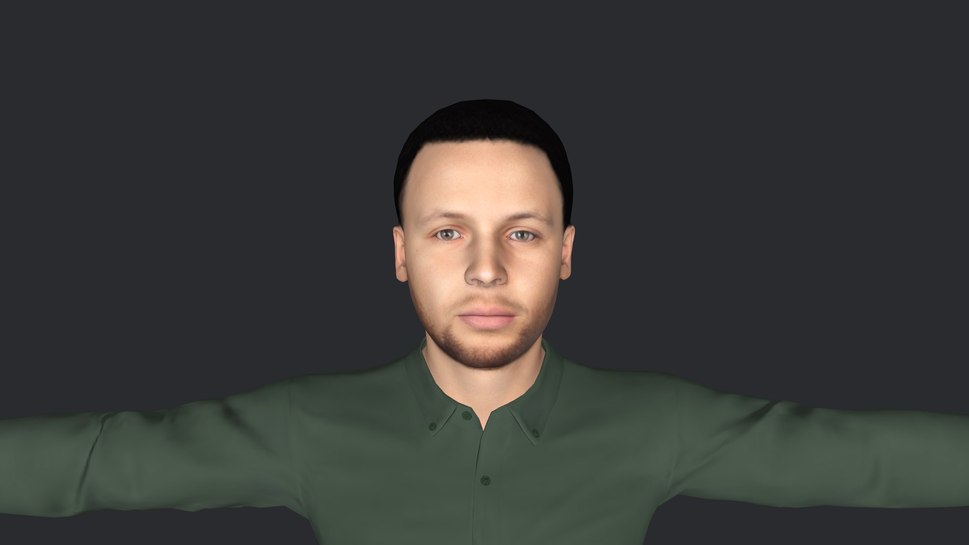 Stephen Curry Hyper Realistic Full Body Fully Rigged Character 3d Model
