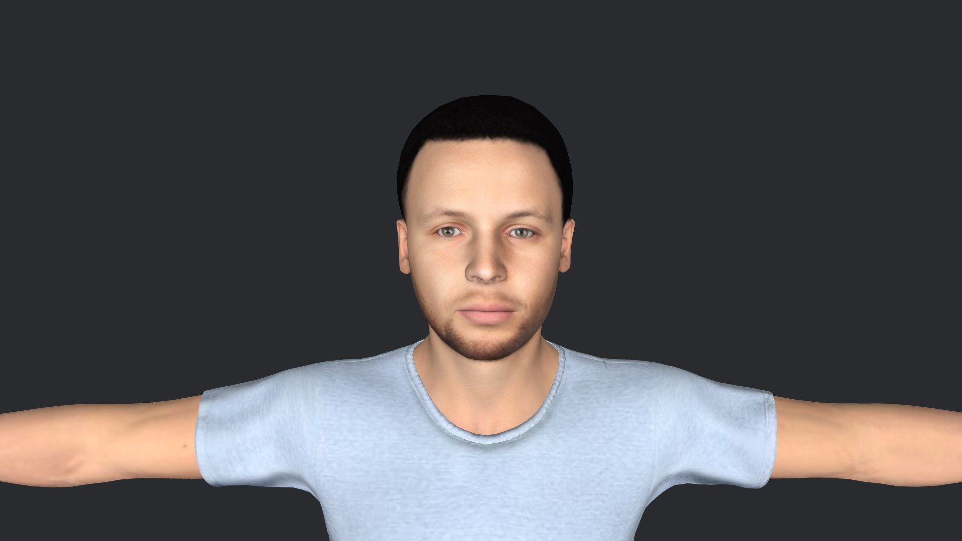 Stephen Curry Hyper Realistic Full Body Fully Rigged Character 3d Model