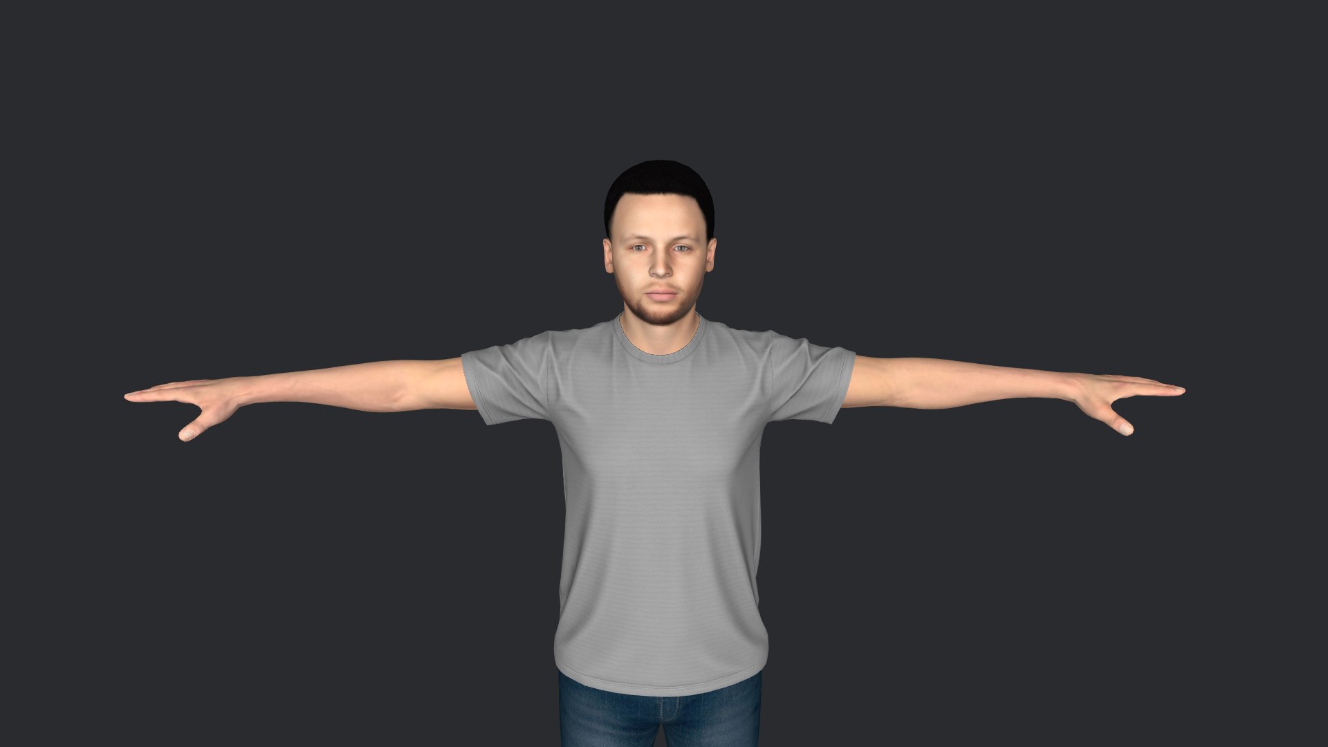 Stephen Curry Hyper Realistic Full Body Fully Rigged Character 3d Model