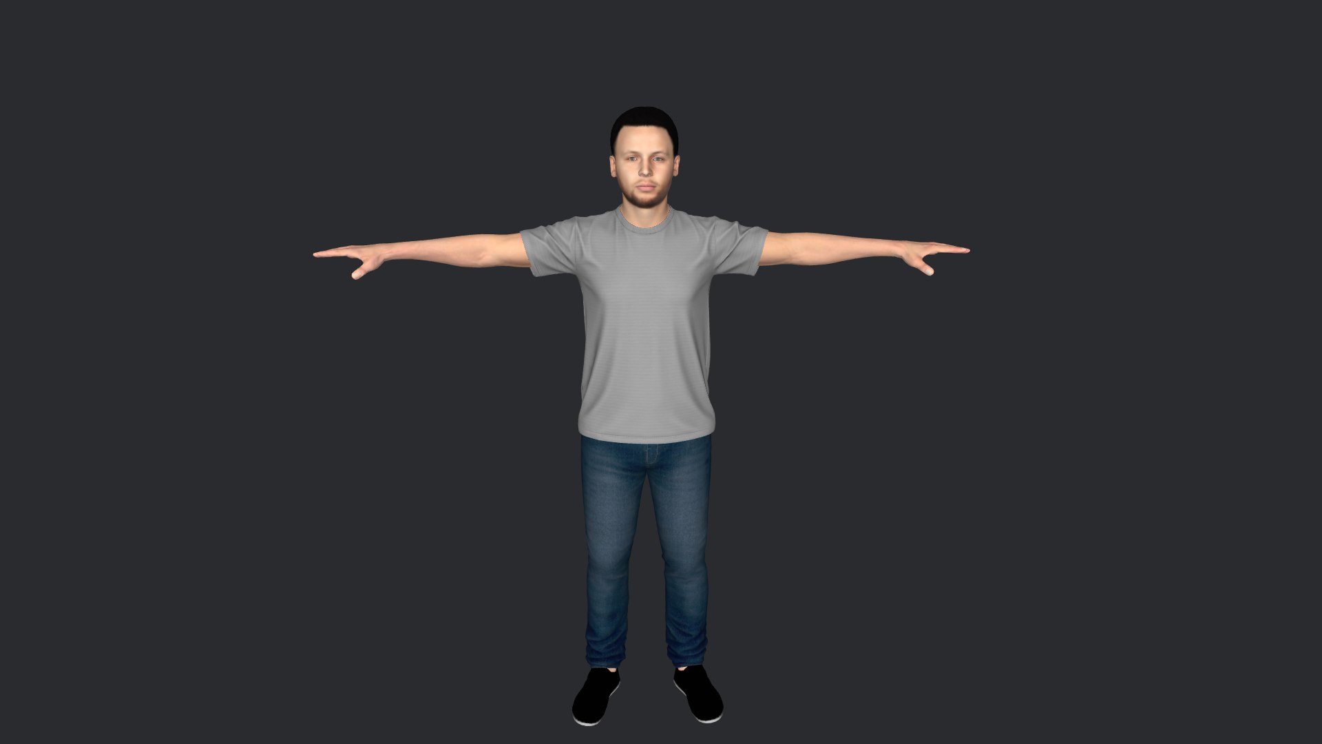Stephen Curry Hyper Realistic Full Body Fully Rigged Character 3d Model