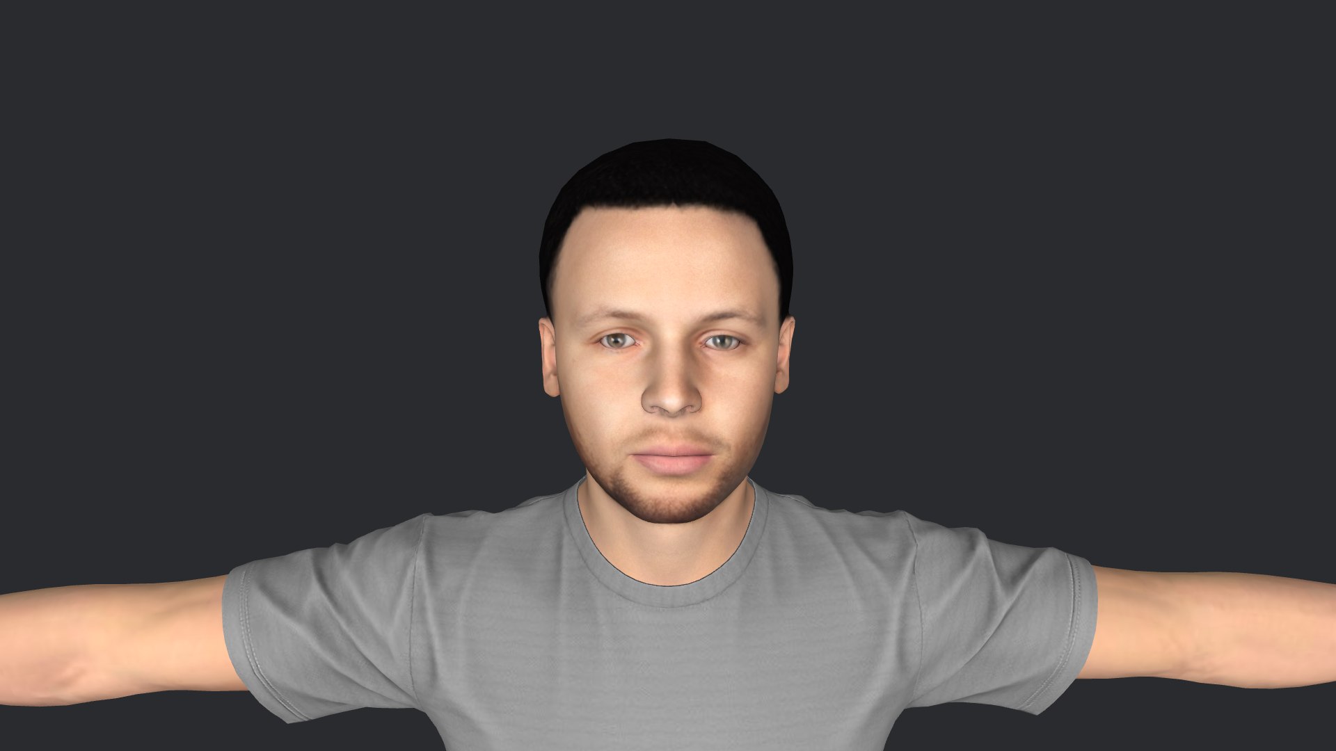 Stephen Curry Hyper Realistic Full Body Fully Rigged Character 3D Model ...