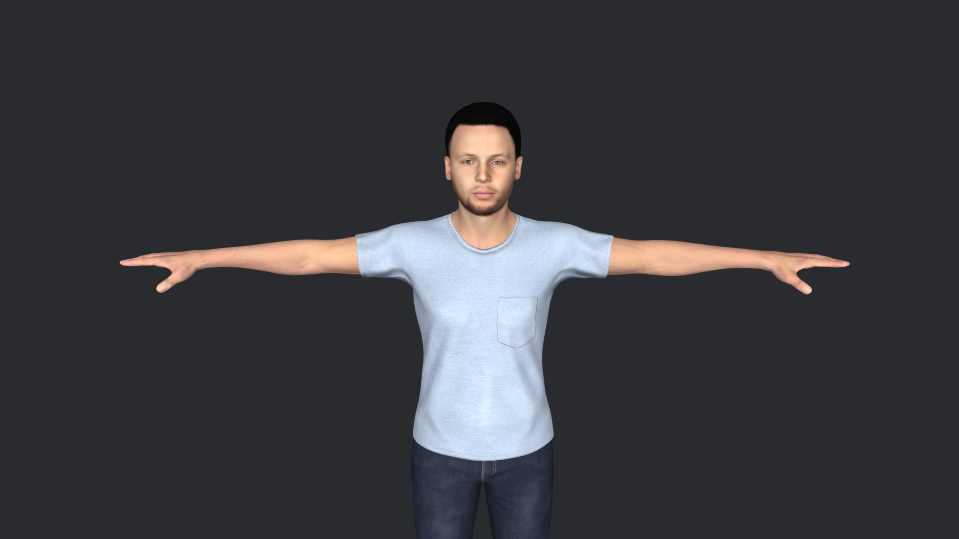 Stephen Curry Hyper Realistic Full Body Fully Rigged Character 3D Model ...