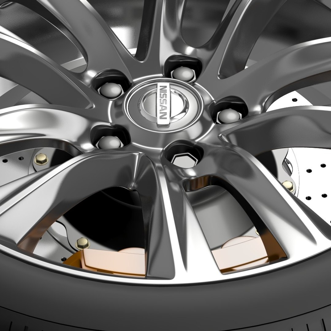 3d Model Nissan Fuga Hybrid Wheel