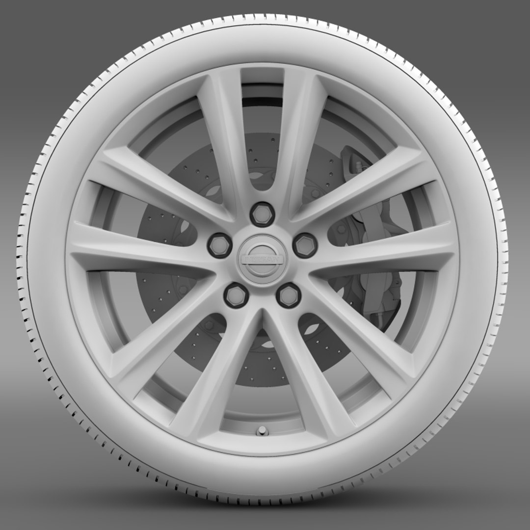 3d Model Nissan Fuga Hybrid Wheel