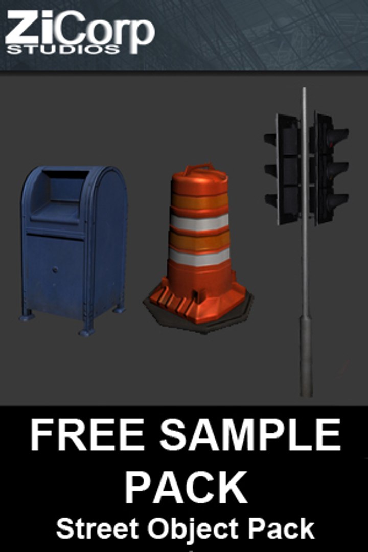 Demo Pack Street Objects 3ds Free