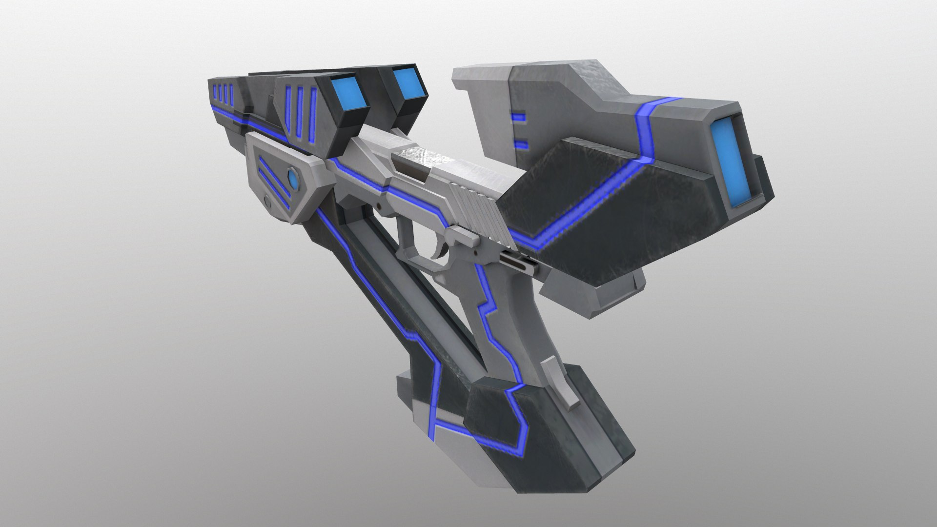 3D Hand Gun Level 4 Model - TurboSquid 2191307