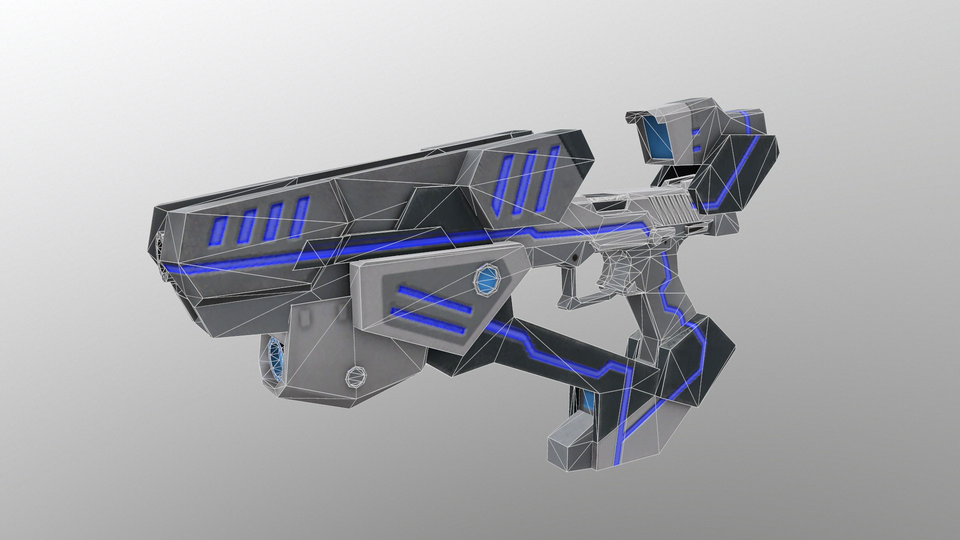 3D Hand Gun Level 4 Model - TurboSquid 2191307