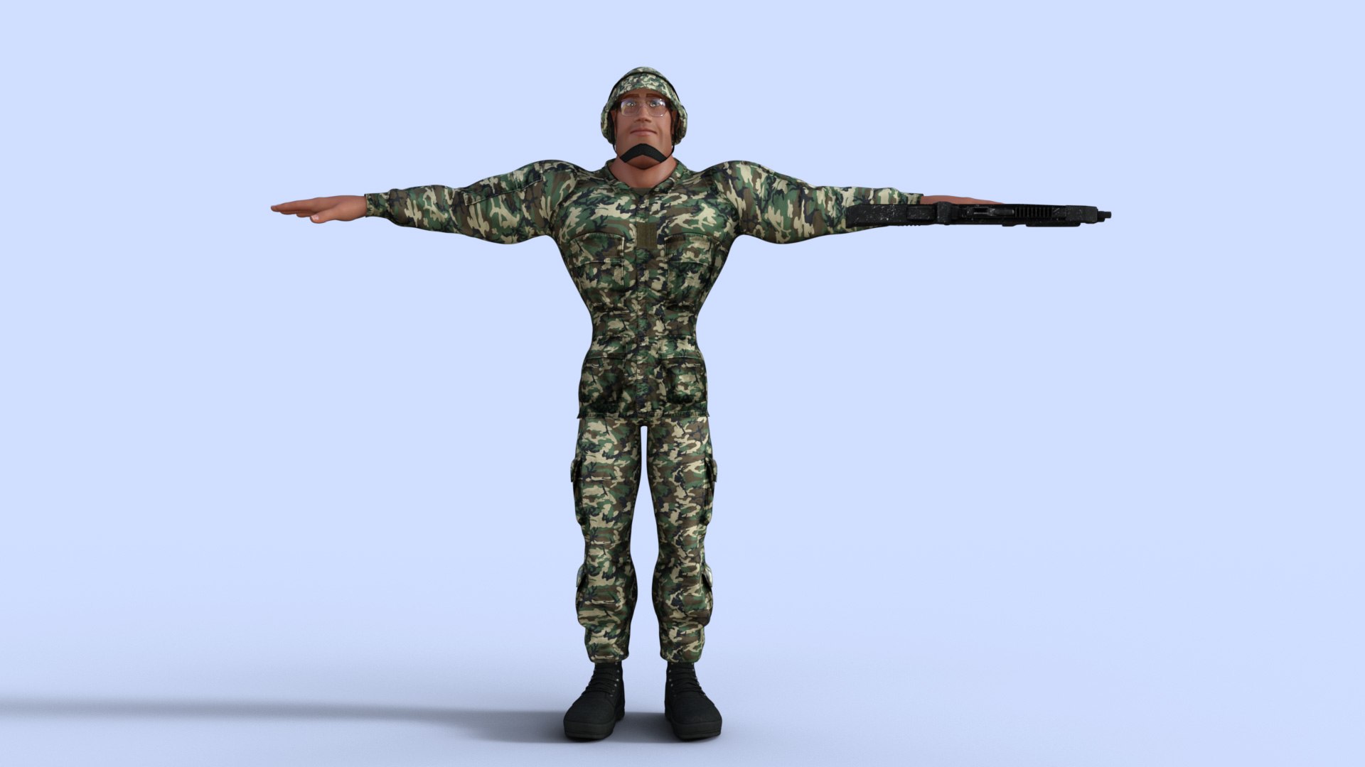 Cartoon Soldier 3D Model - TurboSquid 1947016