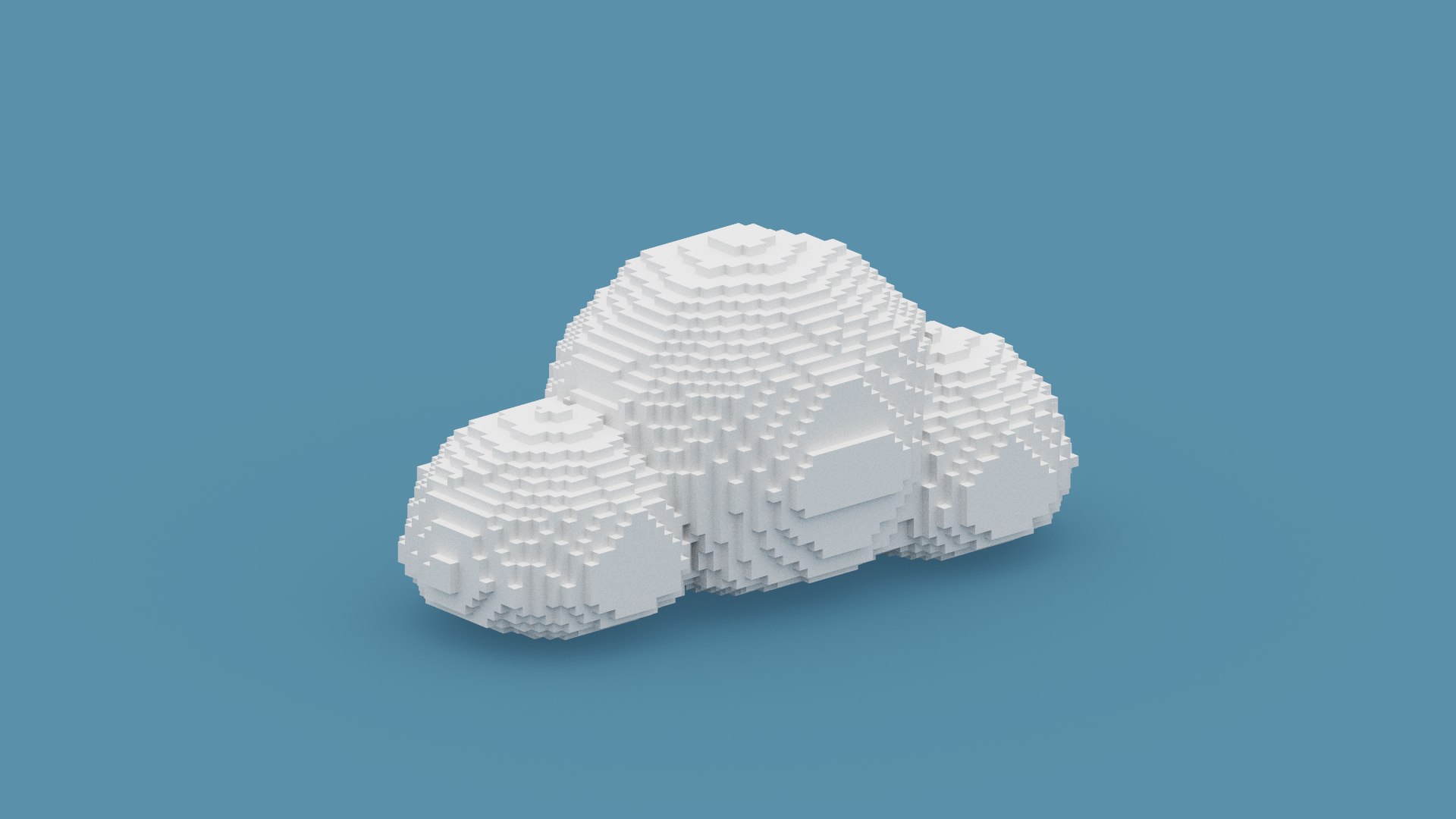 Voxel Cloud 3D Model - TurboSquid 1973361