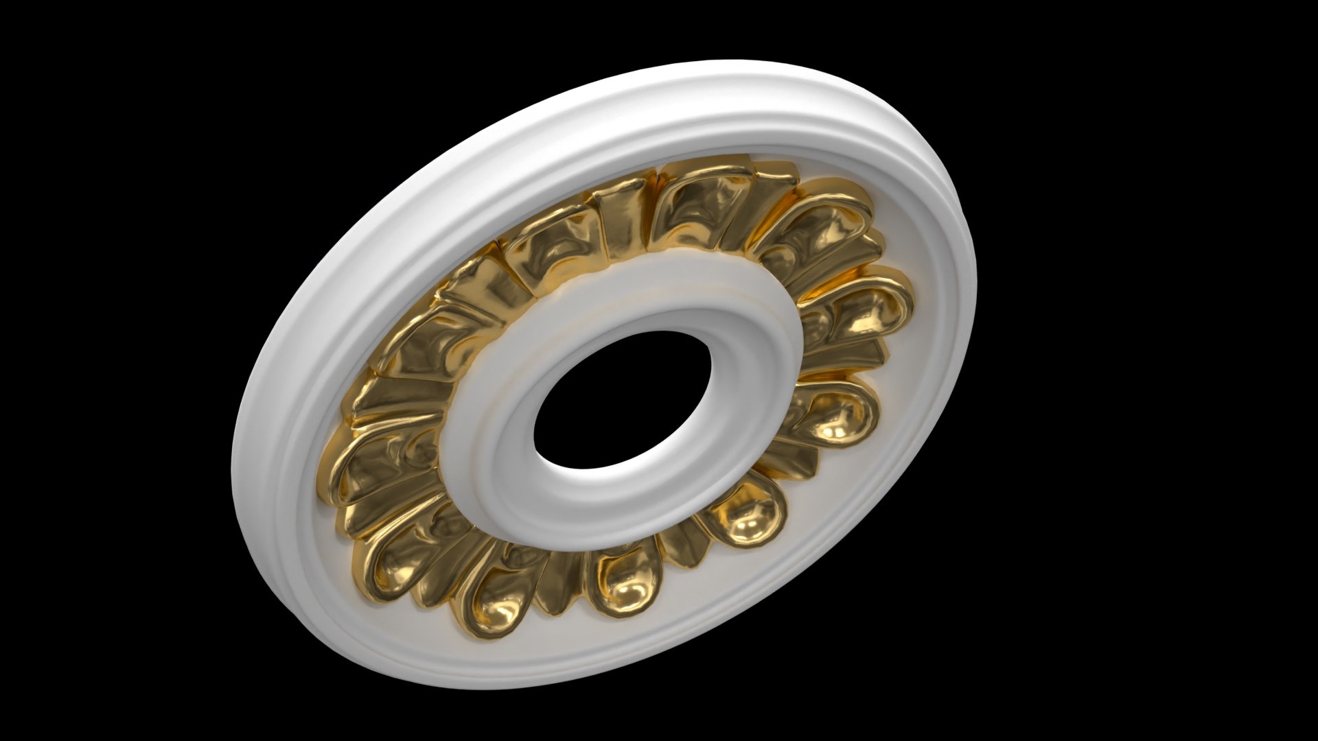 3D Ceiling Sockets Gypsum Plaster DR6 - TurboSquid 2030543