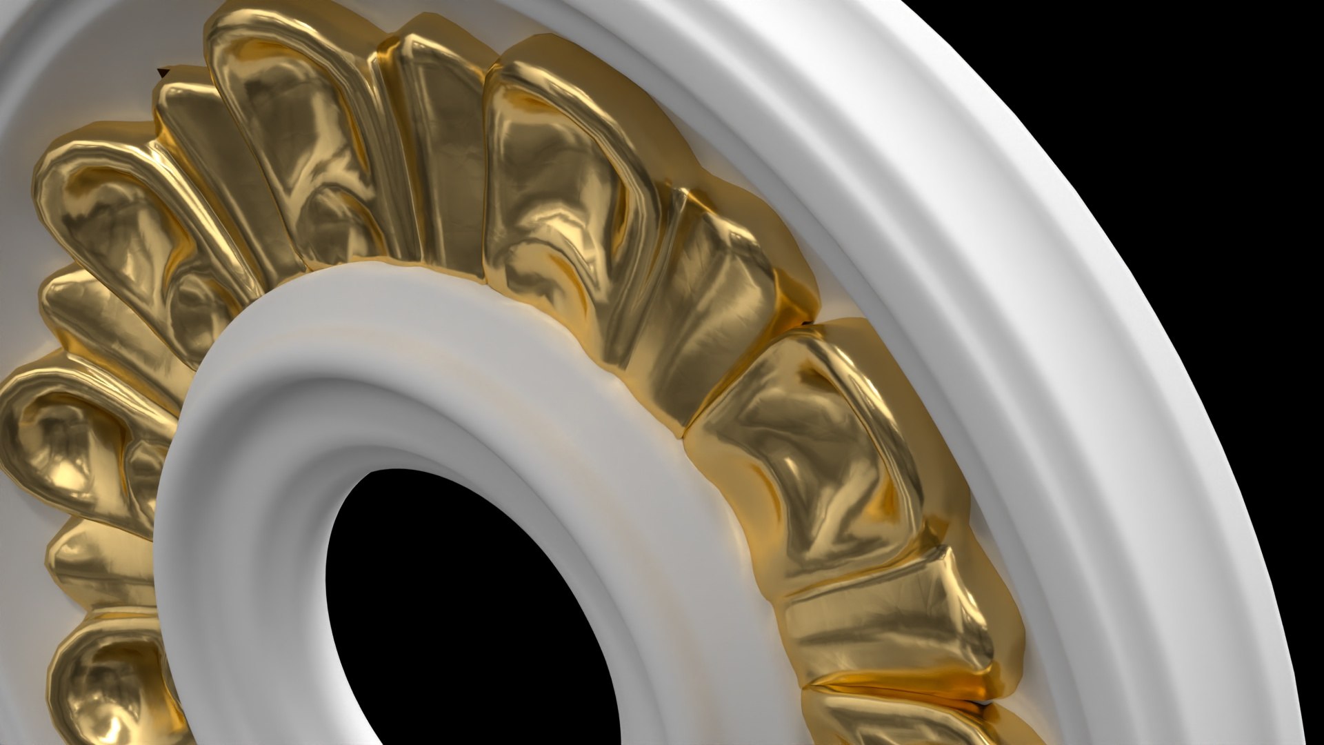 3D Ceiling Sockets Gypsum Plaster DR6 - TurboSquid 2030543