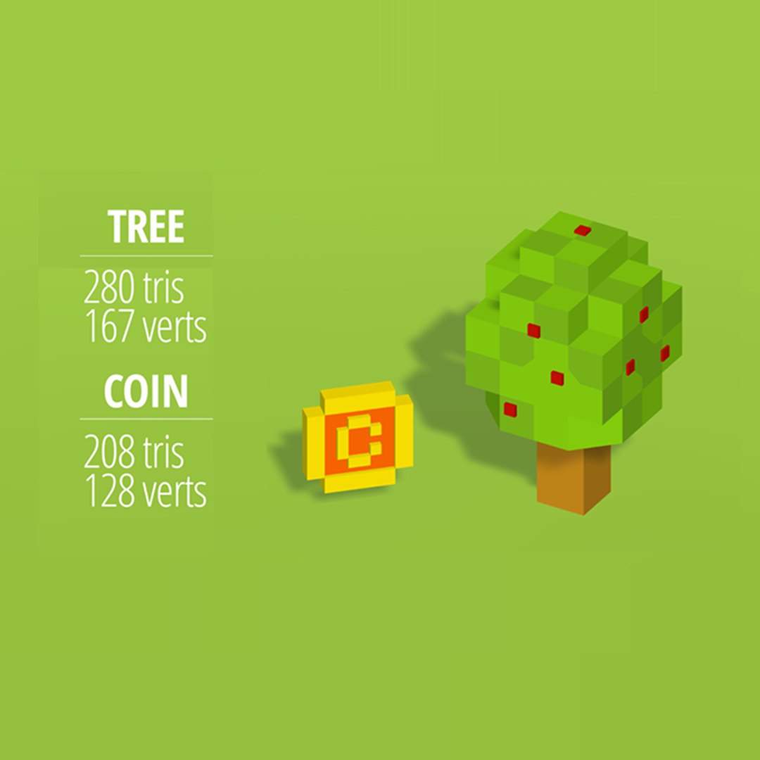 Pixel Animals 3d Model