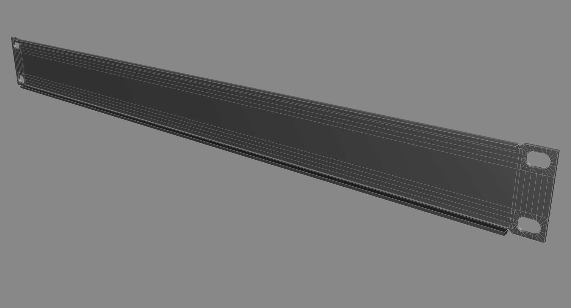 3D Model 19-inch Rack Mount Blank - TurboSquid 1297672