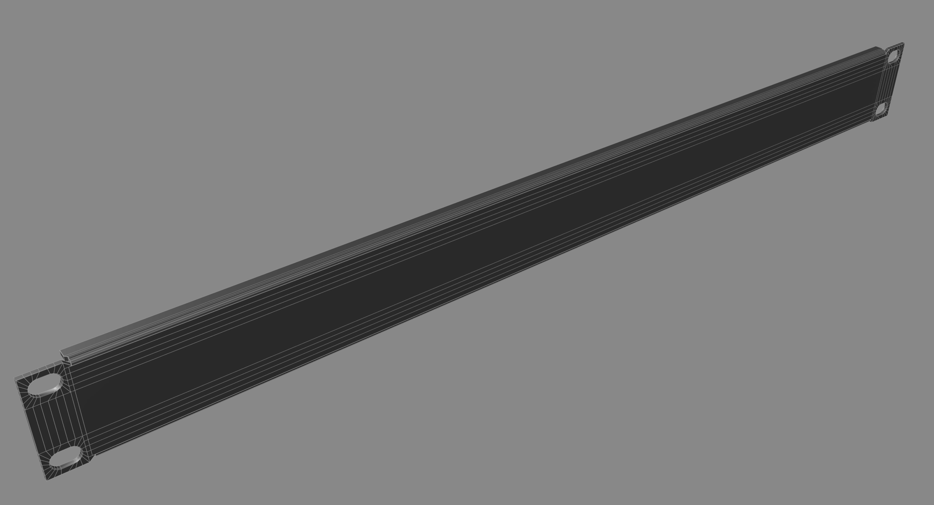 3D model 19-inch rack mount blank - TurboSquid 1297672