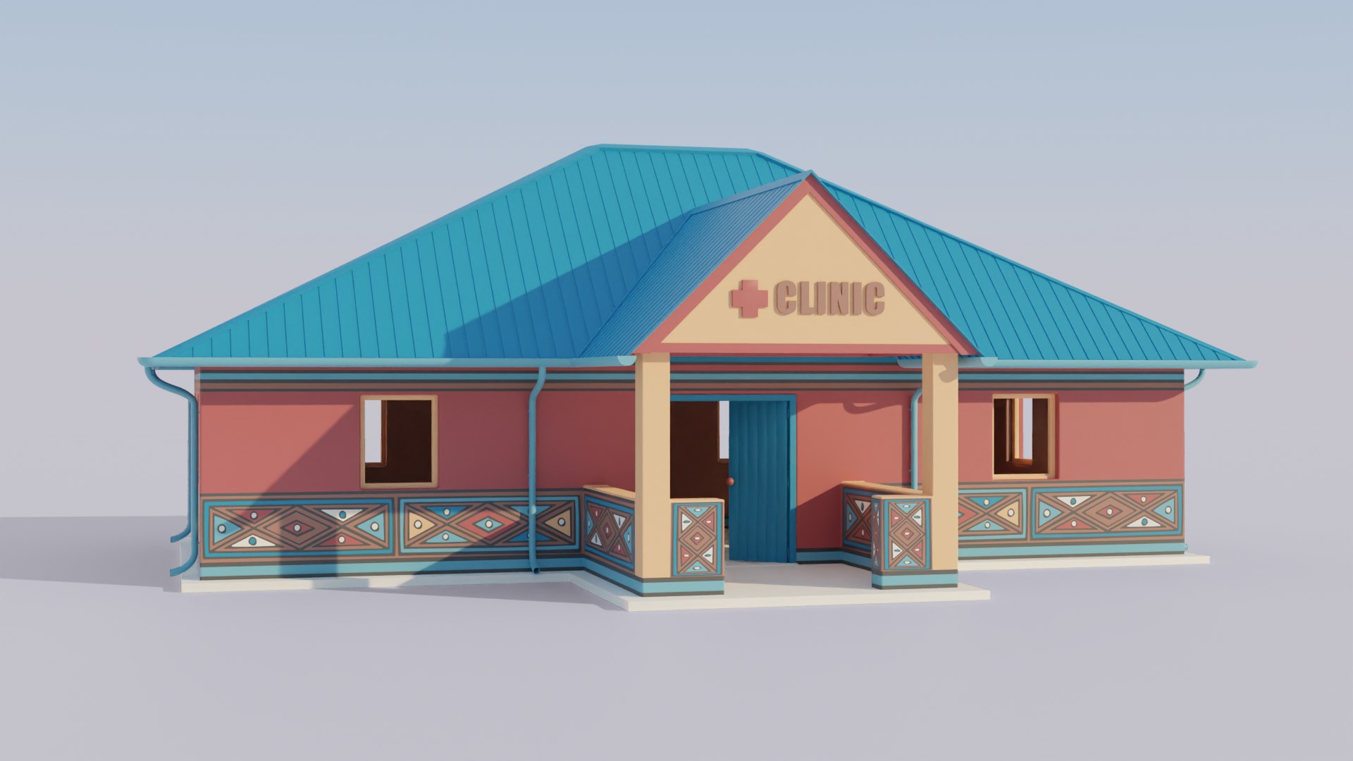 3D Model African Rural Clinic - TurboSquid 1867459