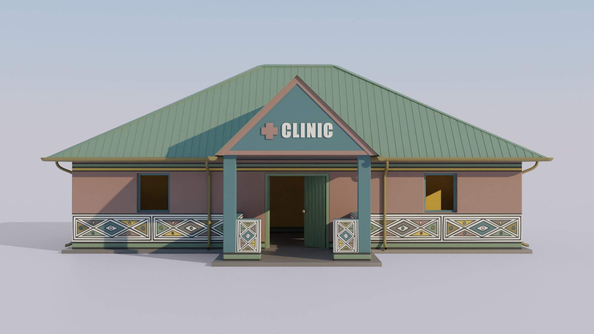 3D Model African Rural Clinic - TurboSquid 1867459