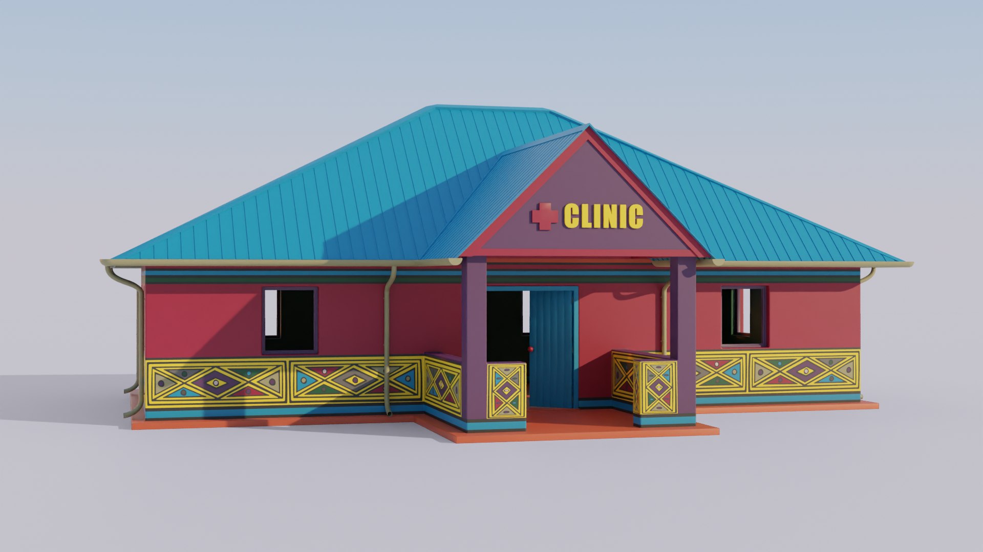 3D Model African Rural Clinic - TurboSquid 1867459
